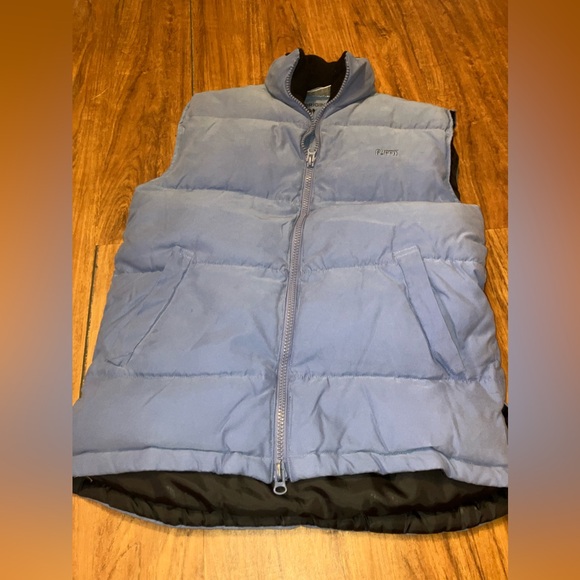 puffa | Jackets & Coats | Vintage Mens Large Blue Puffa Vest Goose Down ...